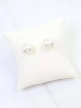 Caroline Hill | Jewelry | Caroline Hill Cream Alina Textured Pearl Stud ...